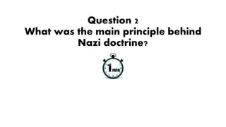 REVISION IGCSE CAMBRIDGE HISTORY: NATIONAL SOCIALISM | PPTX