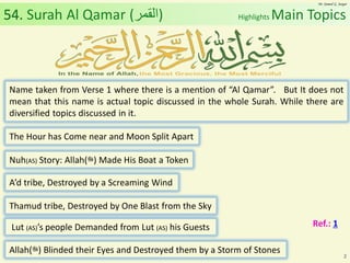 Al Quran (Chapter 54): Surah Al Qamar [The Moon] | PPT