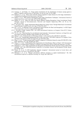 Herbal plant recognition using deep convolutional neural network | PDF