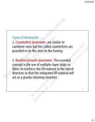 INTRODUCTION TO BRIDGE SUBSTRUCTURE DESIGN LECTURE NOTES | PDF