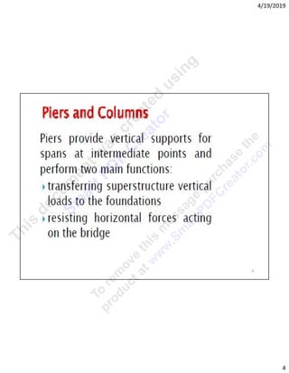 INTRODUCTION TO BRIDGE SUBSTRUCTURE DESIGN LECTURE NOTES | PDF
