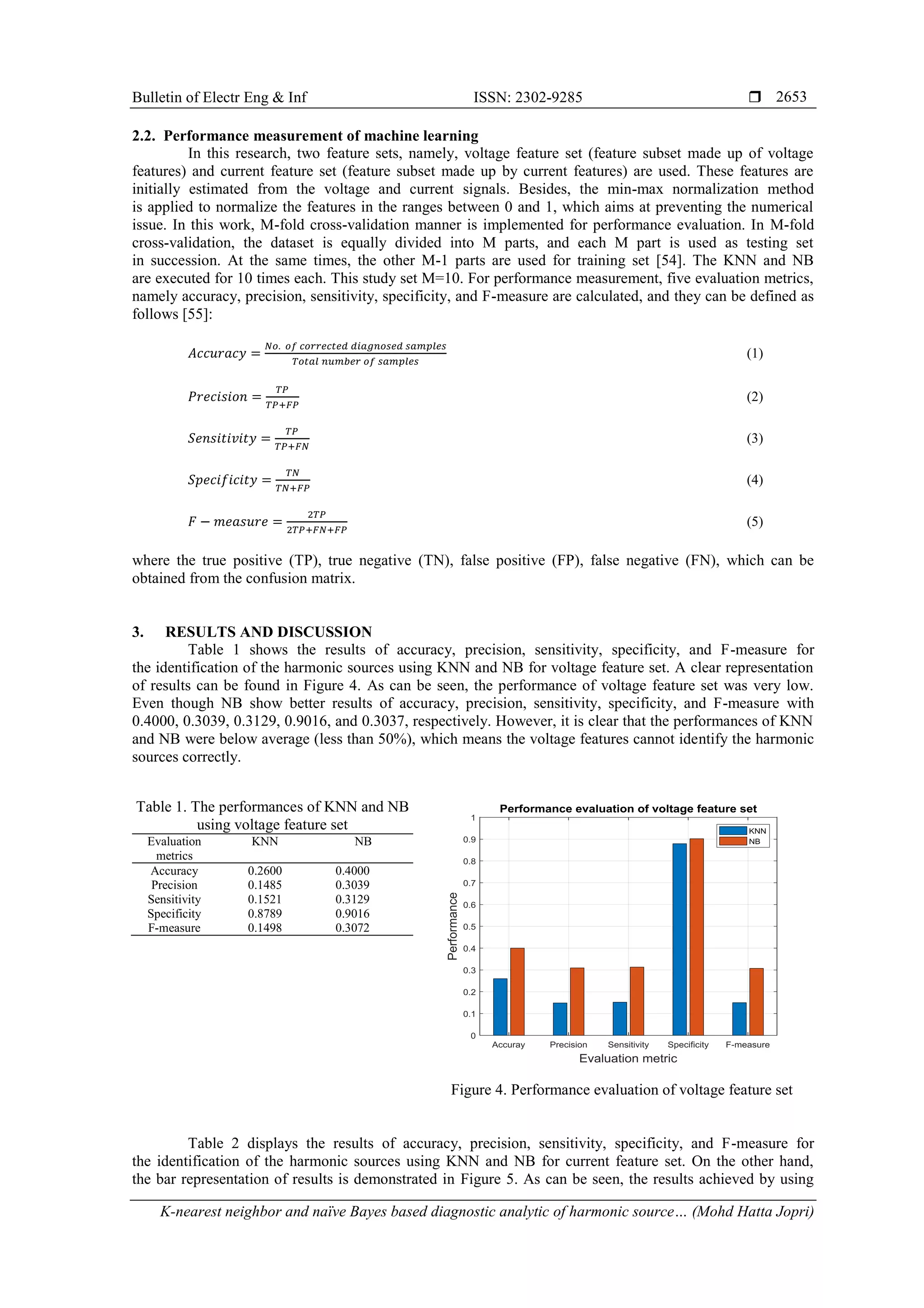 K-nearest neighbor and naïve Bayes based diagnostic analytic of harmonic source identification | PDF
