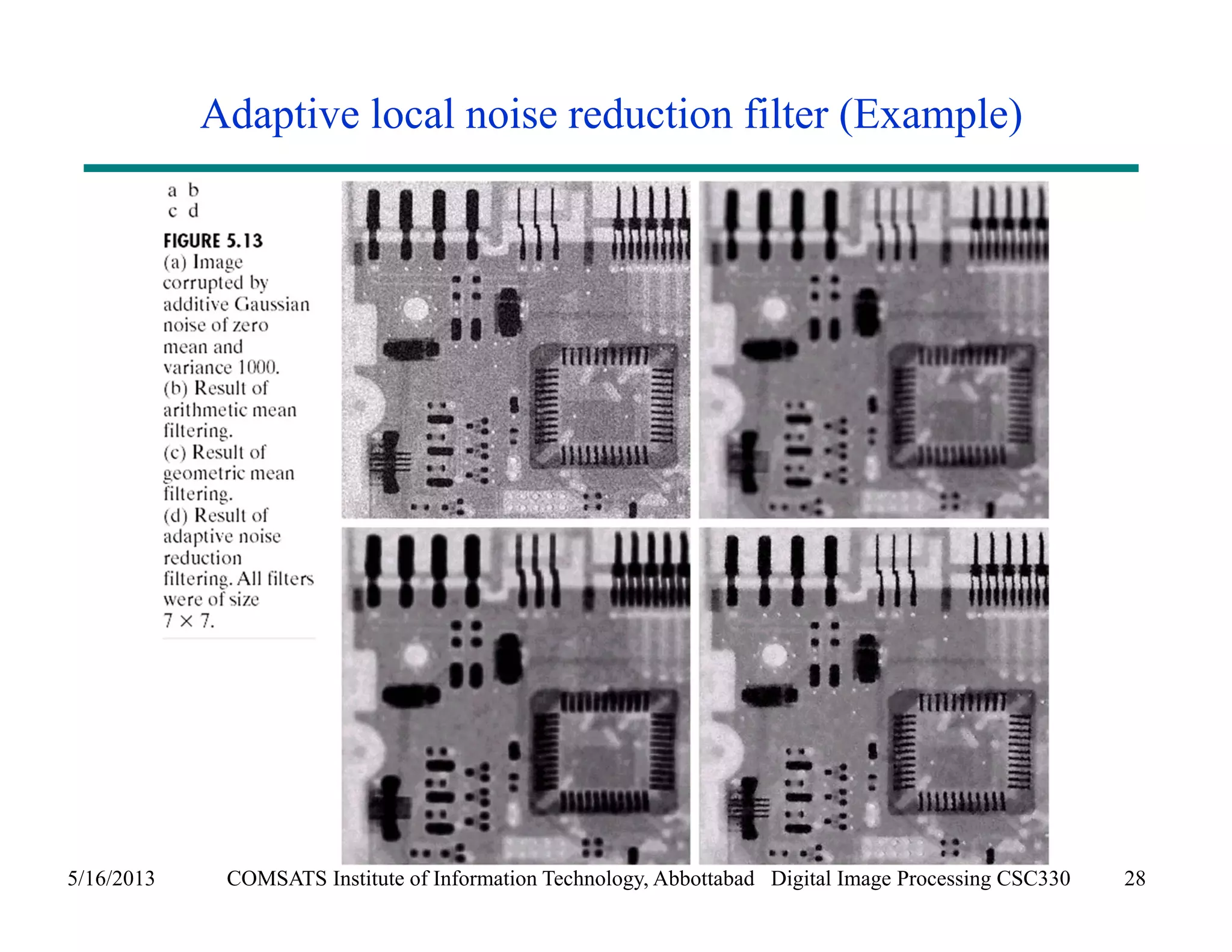 filters for noise in image processing | PDF