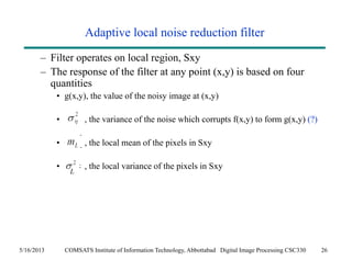 filters for noise in image processing | PDF
