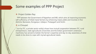 Public-Private Partnership In Agriculture | PPTX