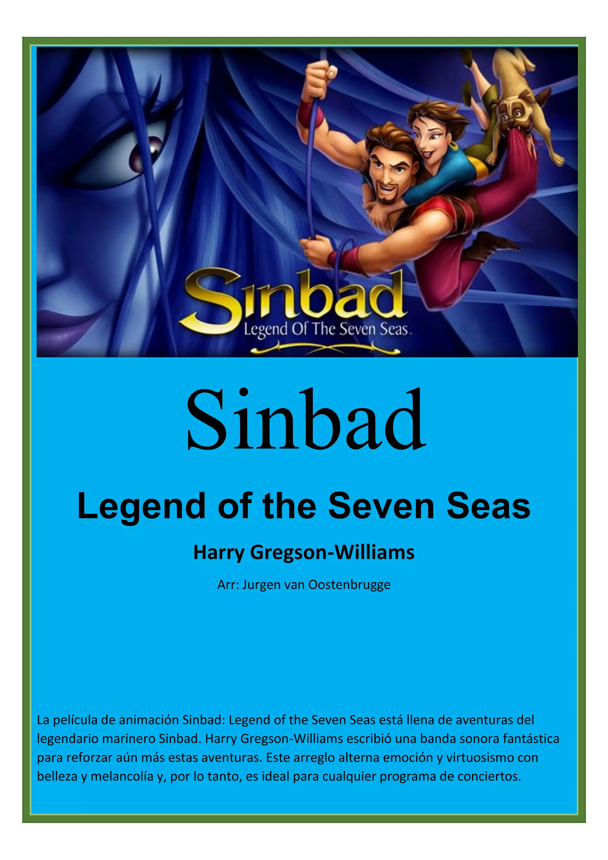 Sinbad - Legend of the Seven Seas - Harry Gregson-Williams - Set of Clarinets | PDF