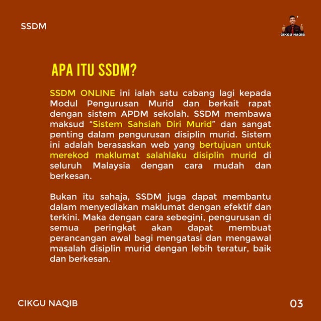 SSDM (Sistem Sahsiah Diri Murid) | PDF