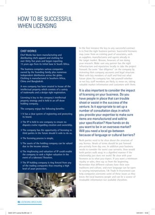 A Guide to international licensing | PDF