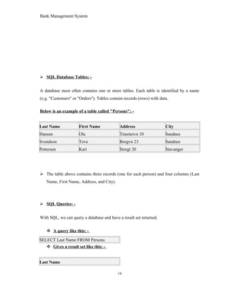 54024405 project-report-banking-management-system | DOC