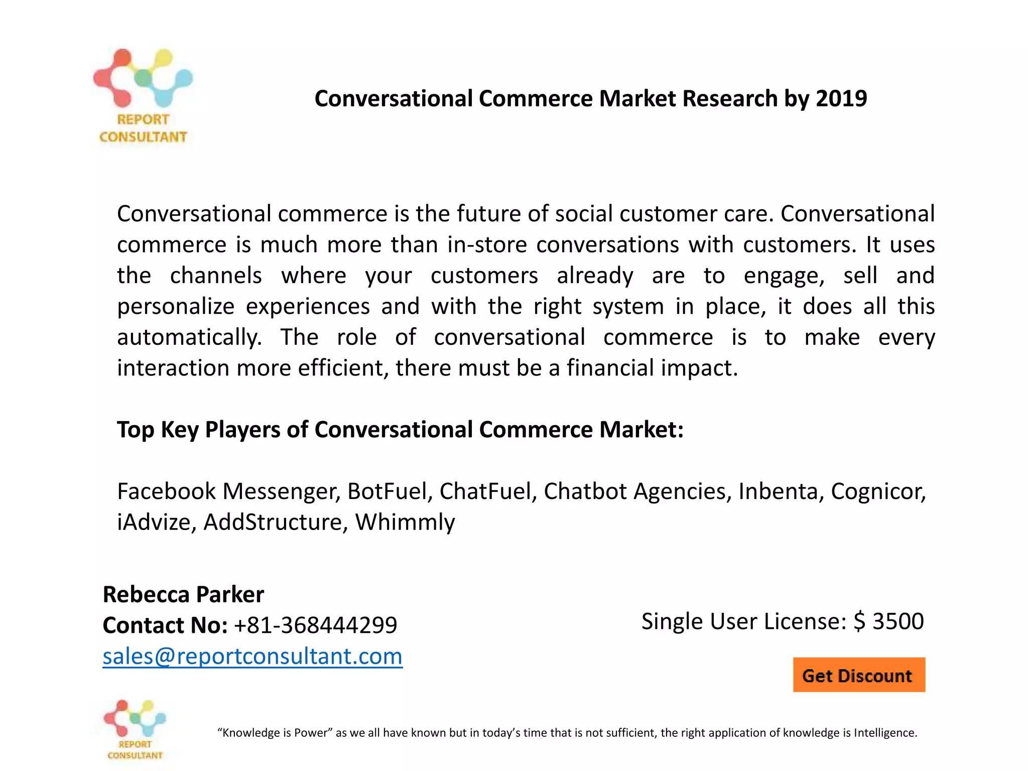 Know Why Conversational Commerce Market Is Booming in E-commerce World ...