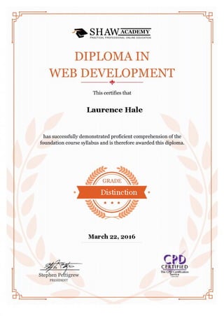 Diploma in Web Dev | PDF