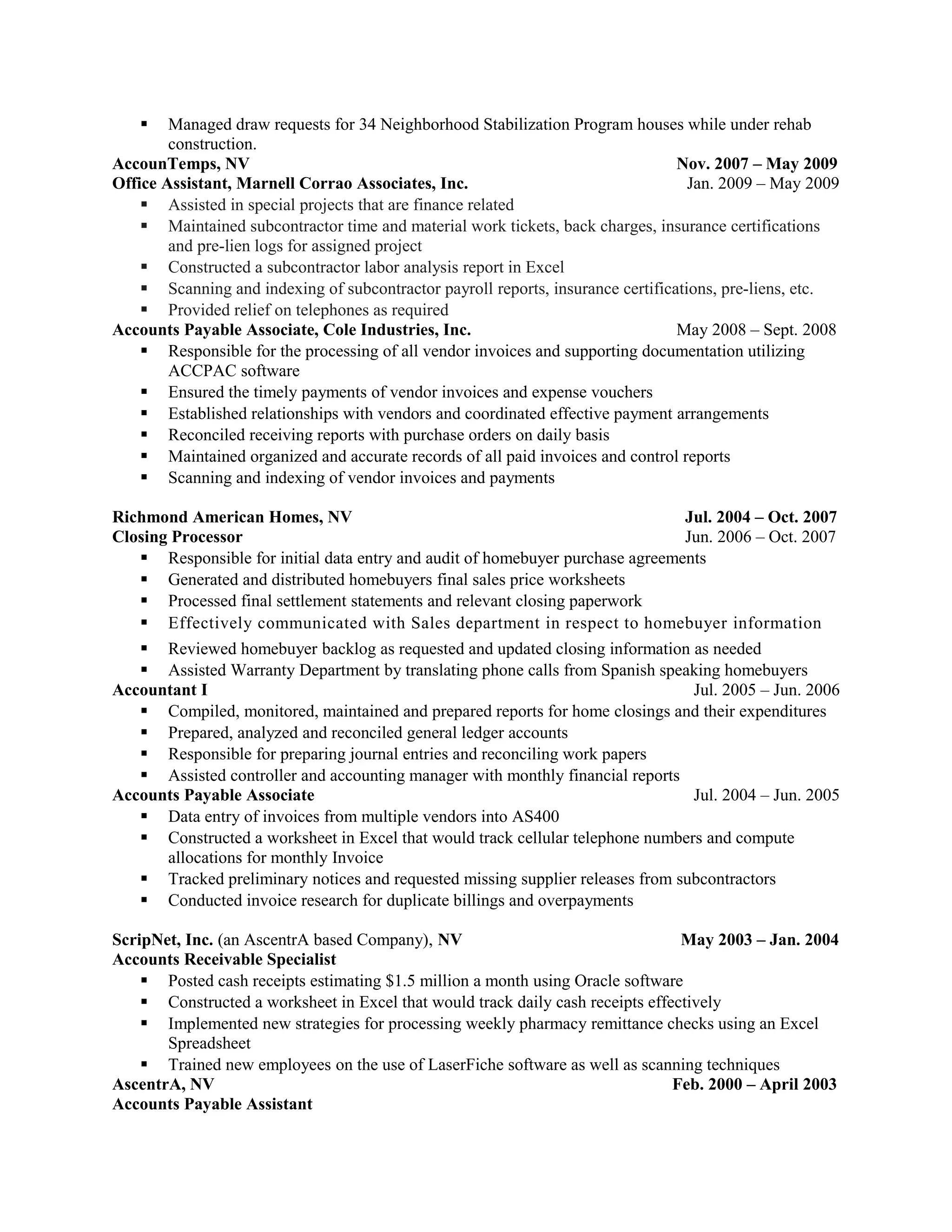 Maria Archer Resume 2015 | PDF