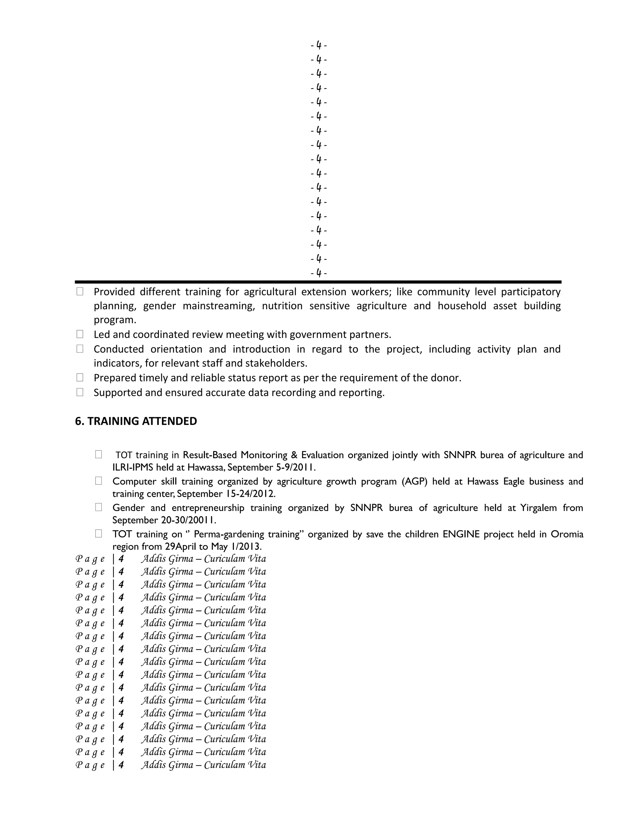 Ketsela Assefa CV Oct 2014 | PDF