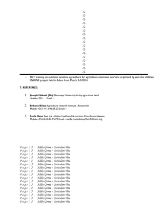 Ketsela Assefa CV Oct 2014 | PDF