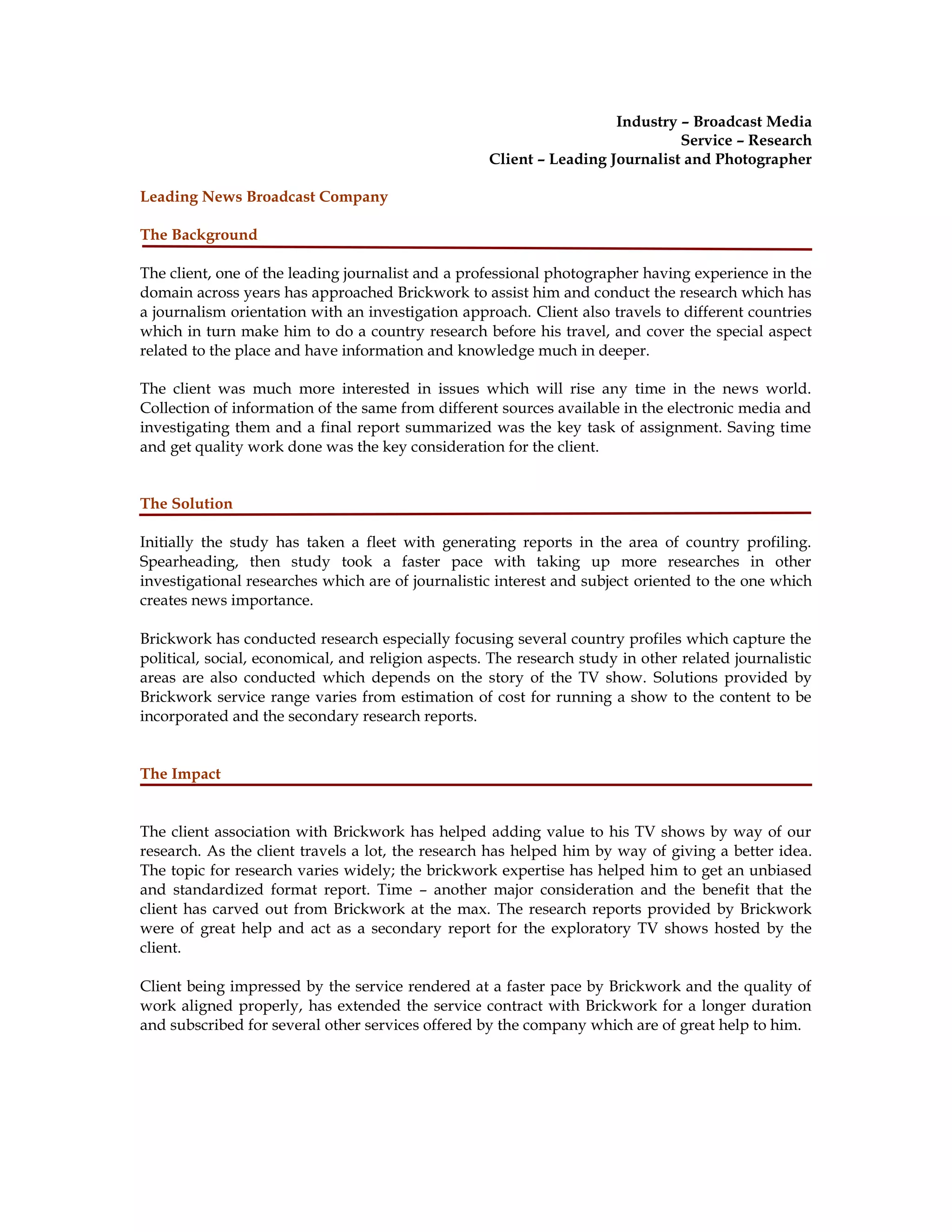 Market research - portfolio | PDF