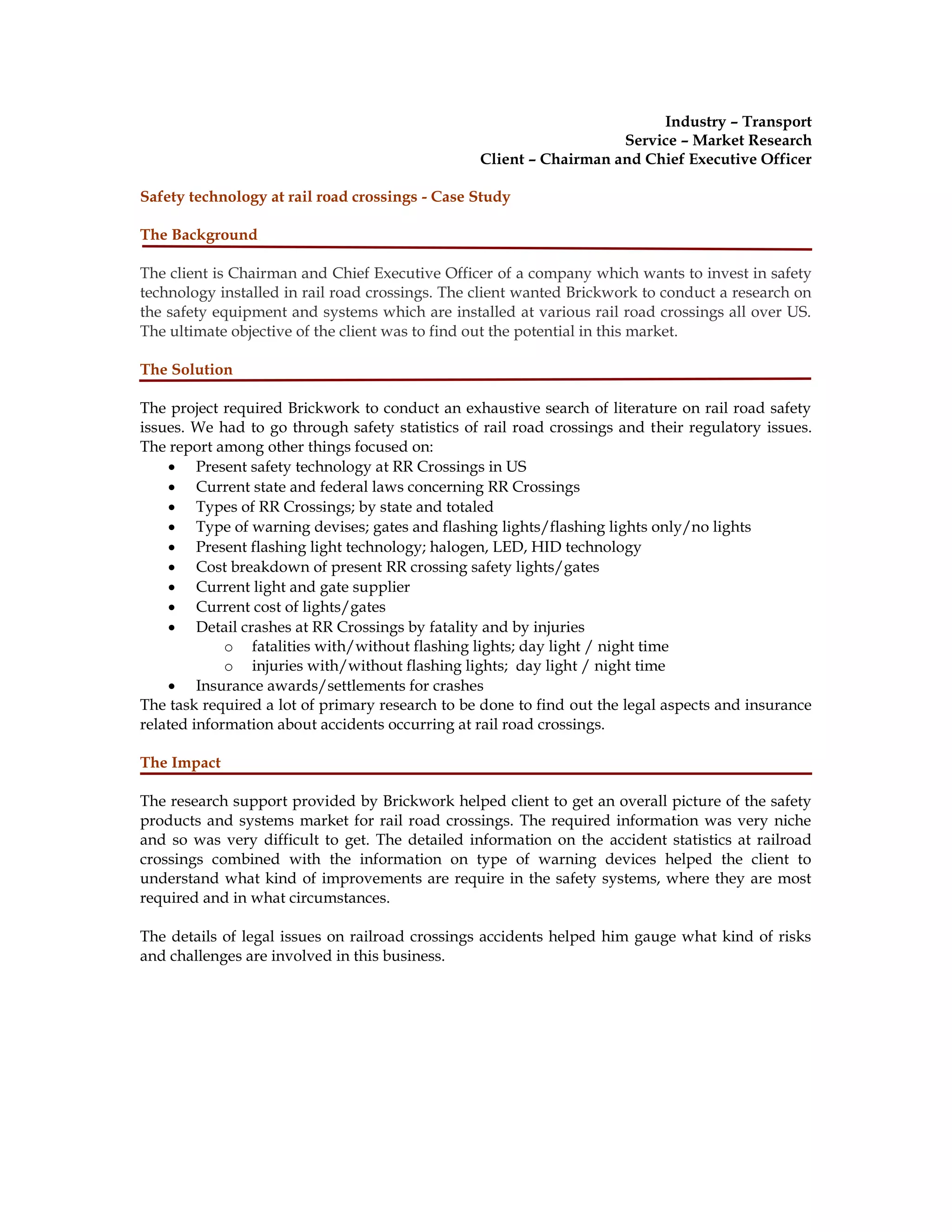 Market research - portfolio | PDF