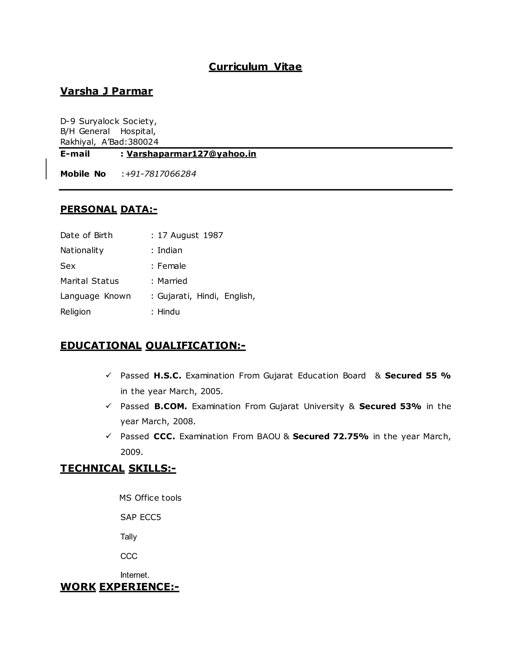 Curriculum Vitae v | DOCX