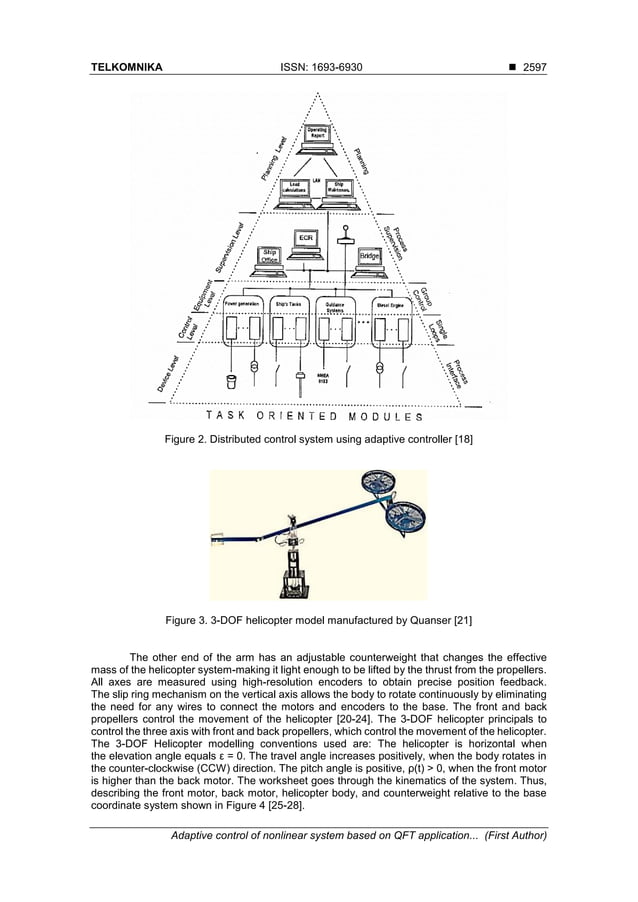 Adaptive control of nonlinear system based on QFT application to 3-DOF flight control system ...