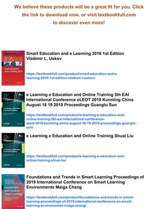 Smart Education and e Learning 2019 Vladimir L. Uskov | PDF