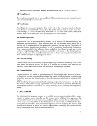 DESIGNING SECURE CLUSTERING PROTOCOL WITH THE APPROACH OF REDUCING ENERGY CONSUMPTION IN ...