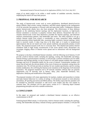 CONTROLLING IP FALSIFYING USING REALISTIC SIMULATION | PDF