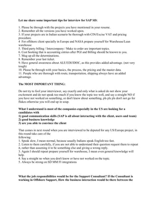 54145899 sap-sd-int-tips | PDF | Business | Business and Finance