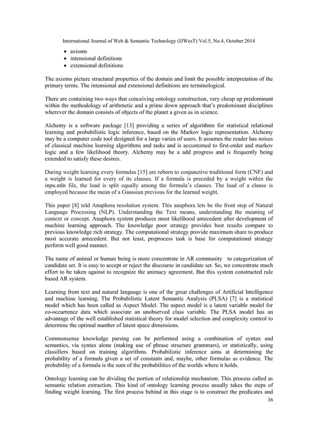 Association Rule Mining Based Extraction of Semantic Relations Using Markov Logic Network | PDF