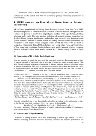 Association Rule Mining Based Extraction of Semantic Relations Using Markov Logic Network | PDF