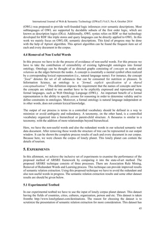 Association Rule Mining Based Extraction of Semantic Relations Using Markov Logic Network | PDF