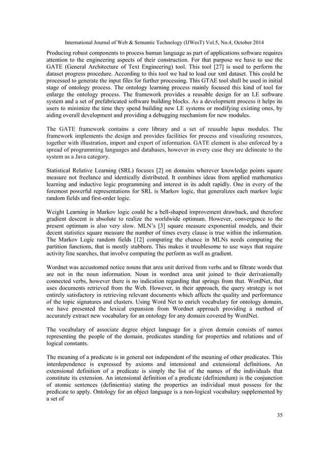 Association Rule Mining Based Extraction of Semantic Relations Using Markov Logic Network | PDF