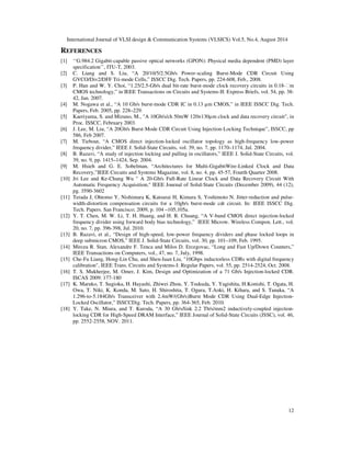 A 20 Gb/s INJECTION-LOCKED CLOCK AND DATA RECOVERY CIRCUIT | PDF