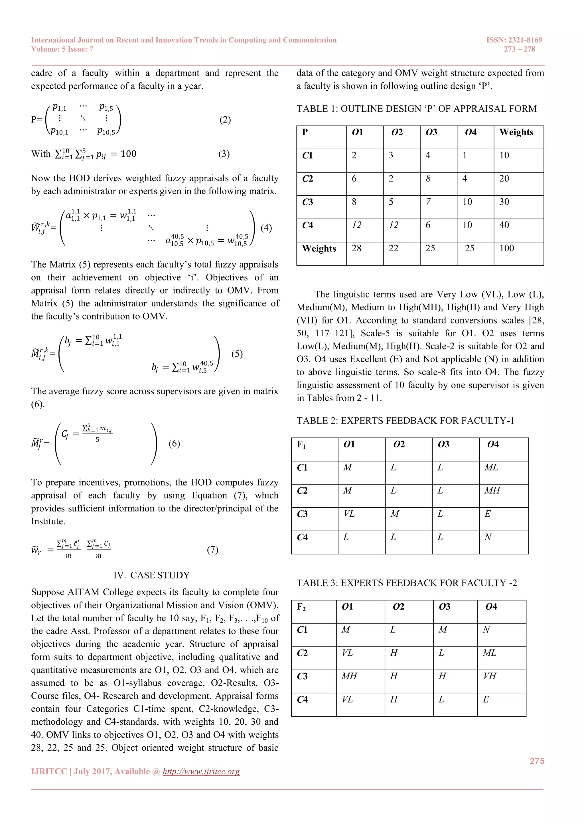 Teacher’s Performance Appraisal System Using Fuzzy Logic- A Case Study | PDF | Resume Writing ...