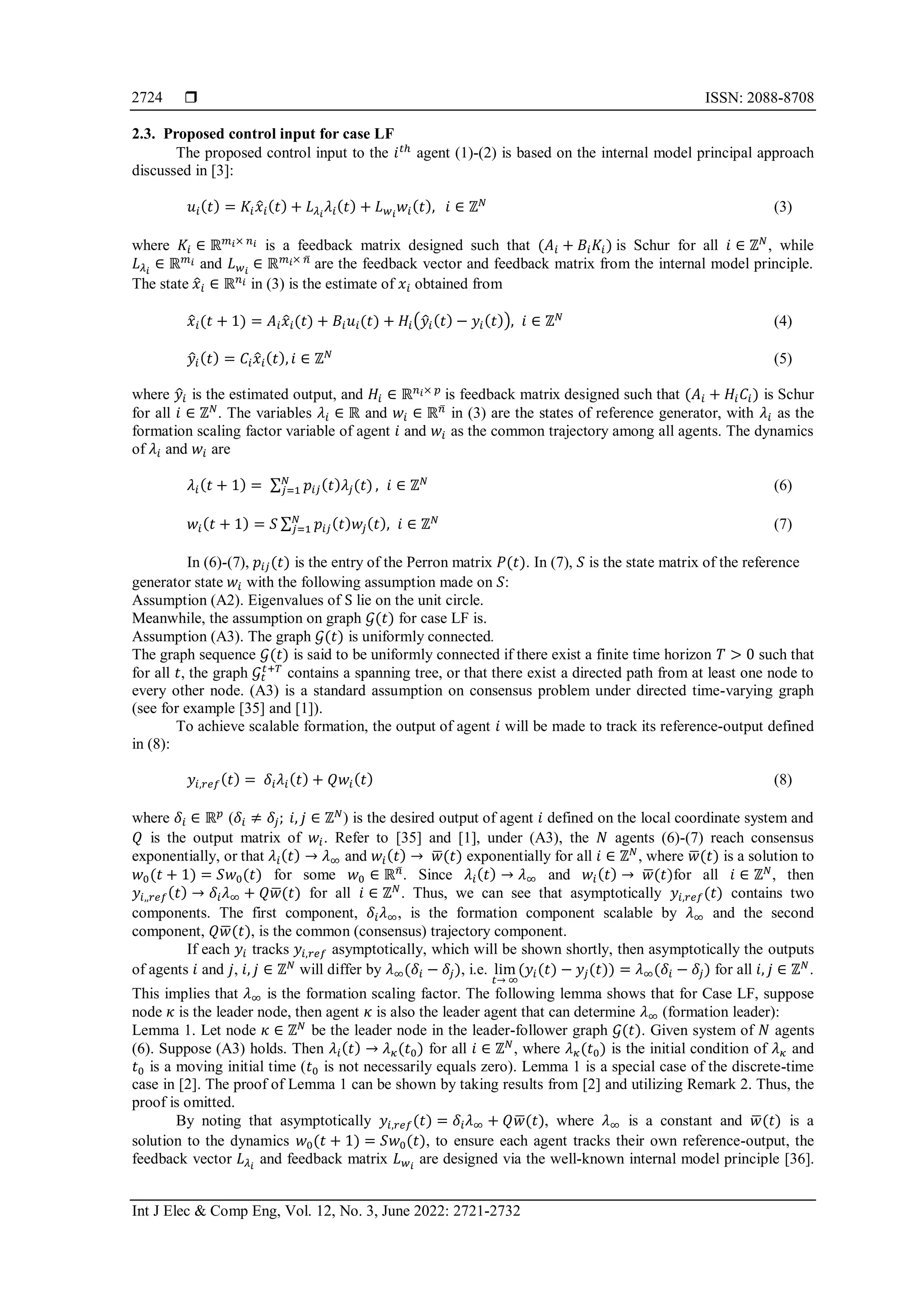Formation control of non-identical multi-agent systems | PDF