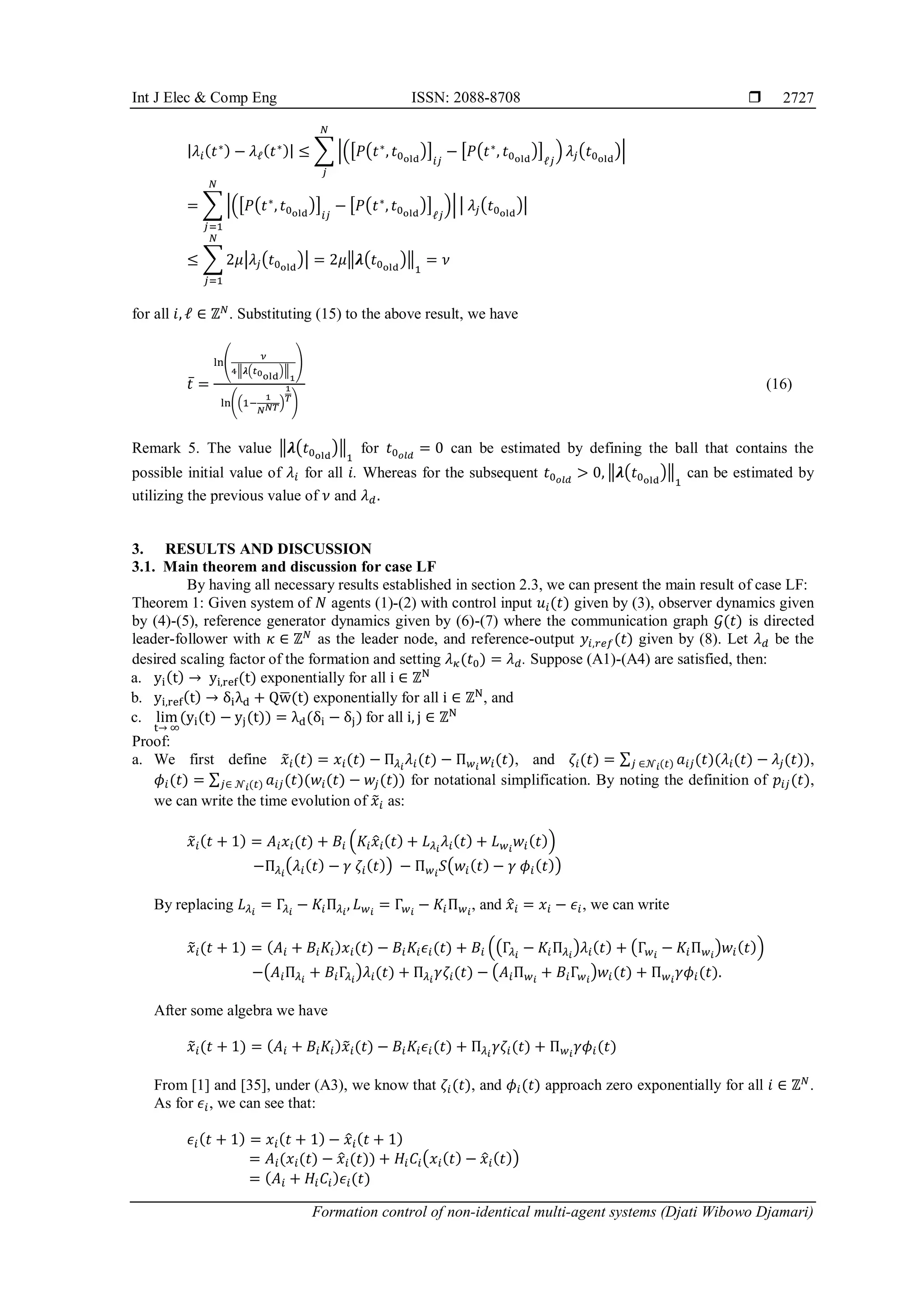 Formation control of non-identical multi-agent systems | PDF
