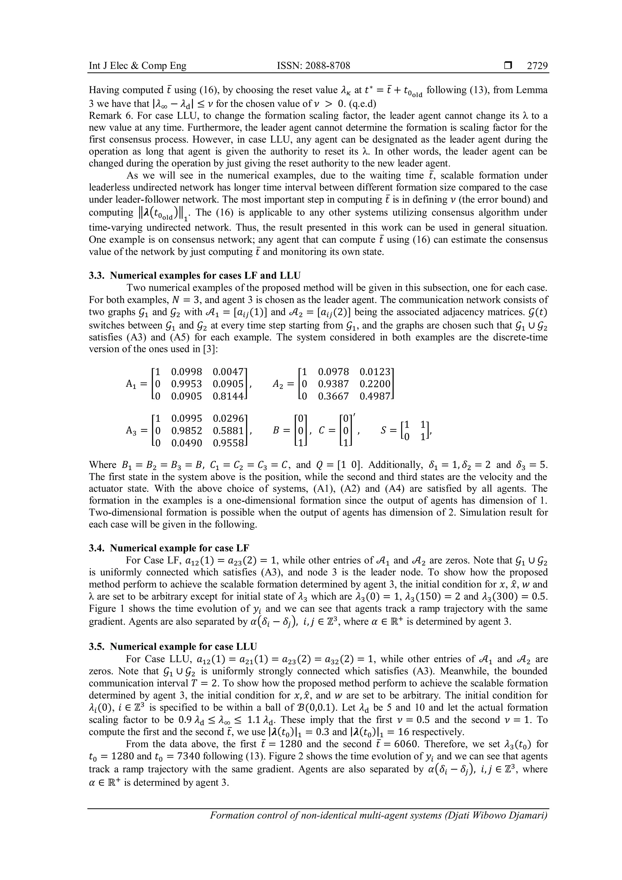 Formation control of non-identical multi-agent systems | PDF