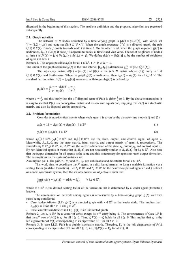 Formation control of non-identical multi-agent systems | PDF