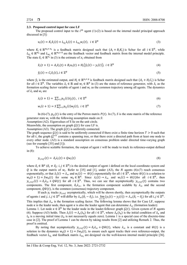 Formation control of non-identical multi-agent systems | PDF