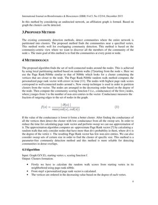 Community Detection in Networks Using Page Rank Vectors | PDF