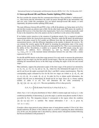 SECURITY ANALYSIS OF THE MULTI-PHOTON THREE-STAGE QUANTUM KEY DISTRIBUTION | PDF