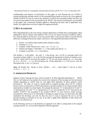 RSA ALGORITHM WITH A NEW APPROACH ENCRYPTION AND DECRYPTION MESSAGE TEXT BY ASCII | PDF