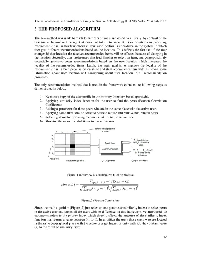 A Location Based Movie Recommender System Using Collaborative Filtering Pdf