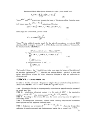 ADAPTIVE FUZZY KERNEL CLUSTERING ALGORITHM | PDF