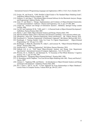 PROPERTIES OF RELATIONSHIPS AMONG OBJECTS IN OBJECT-ORIENTED SOFTWARE DESIGN | PDF