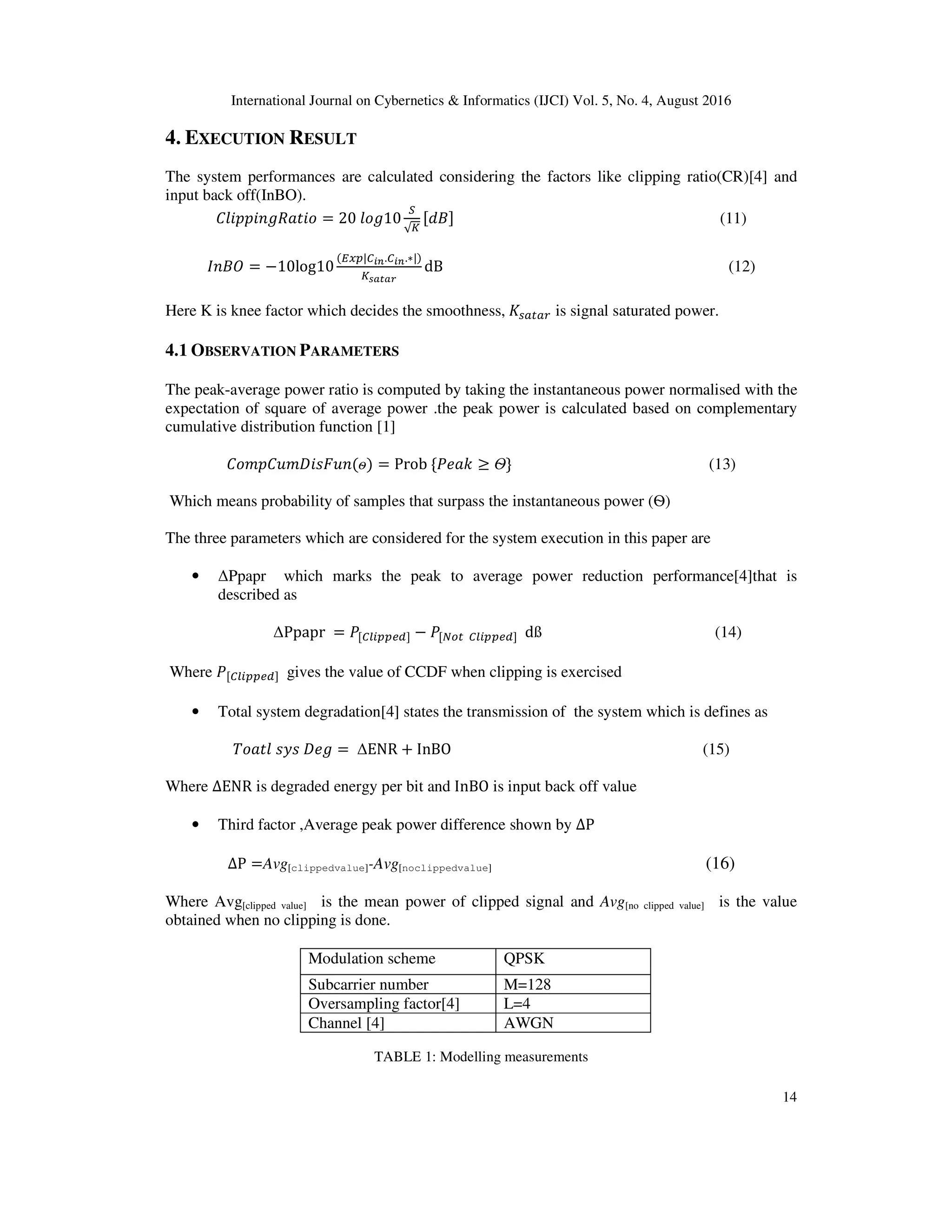 Performance Analsis Of Clipping Technique For Papr Reduction Of Mb Ofdm
