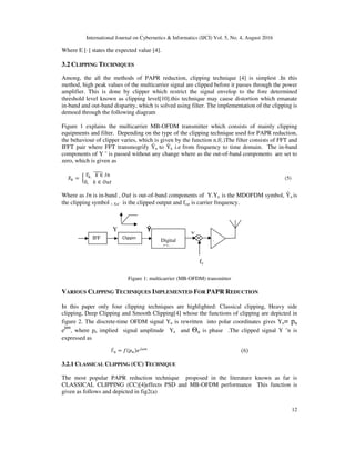 Performance Analsis of Clipping Technique for Papr Reduction of MB-OFDM ...