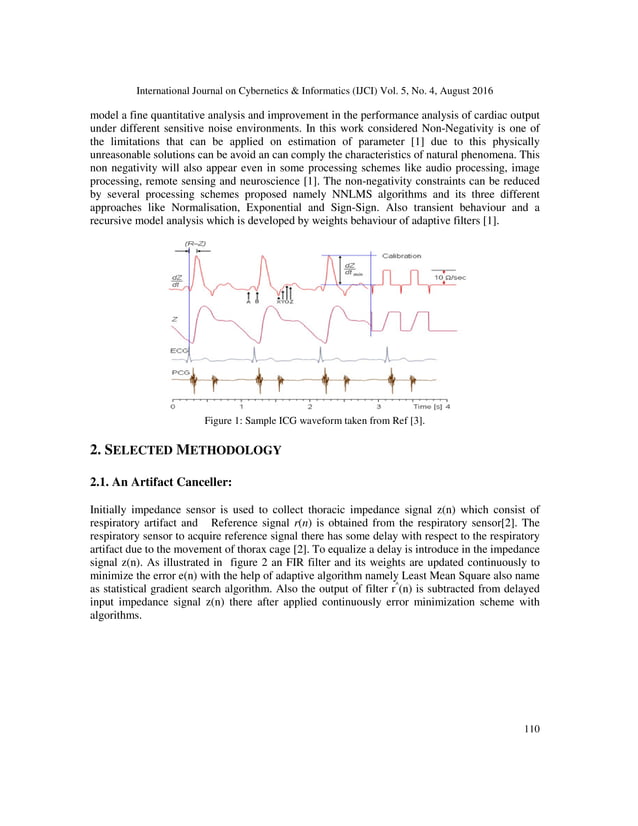 Impedance Cardiography Filtering Using Non-Negative Least-Mean-Square Algorithm | PDF