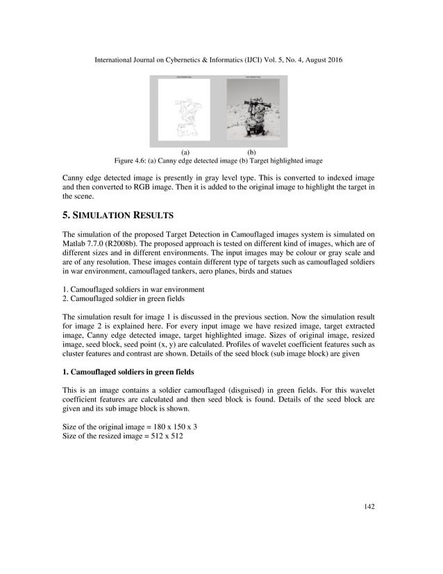 Target Detection Using Multi Resolution Analysis for Camouflaged Images ...