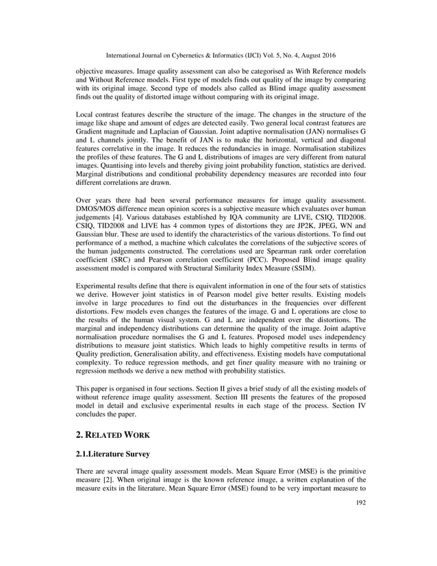 Blind Image Quality Assessment with Local Contrast Features | PDF ...