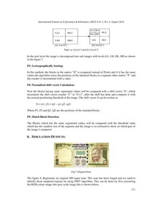 An Optimized Approach for Fake Currency Detection Using Discrete ...