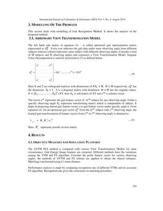 Gait Based Person Recognition Using Partial Least Squares Selection Scheme | PDF
